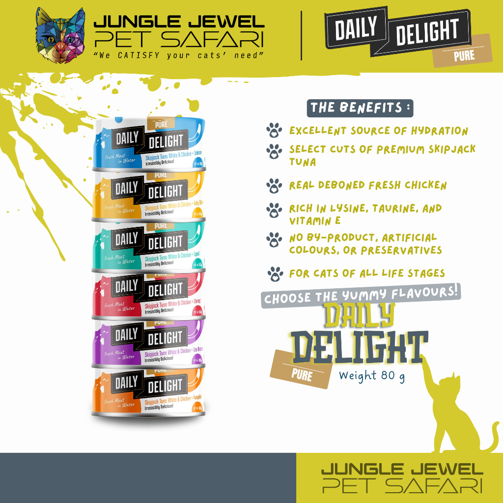 Daily Delights Pure Wet Food 80g - Carton of 24 | Shopee Singapore