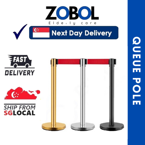 Queue Stand barrier Retractable Belt Barrier Divider Pole Queue Up ...