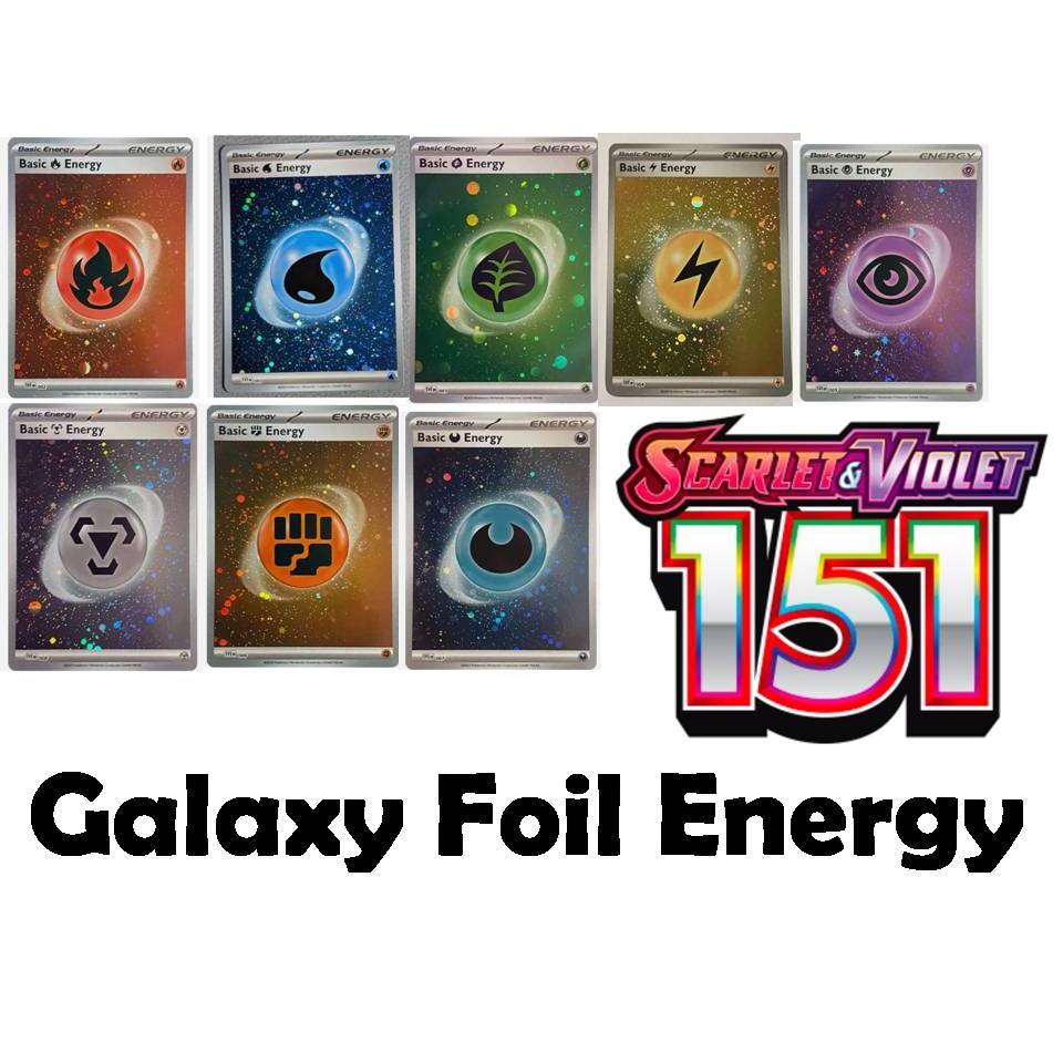Pokemon TCG Scarlet & Violet 151 Galaxy Holo Energy cards (Take your ...