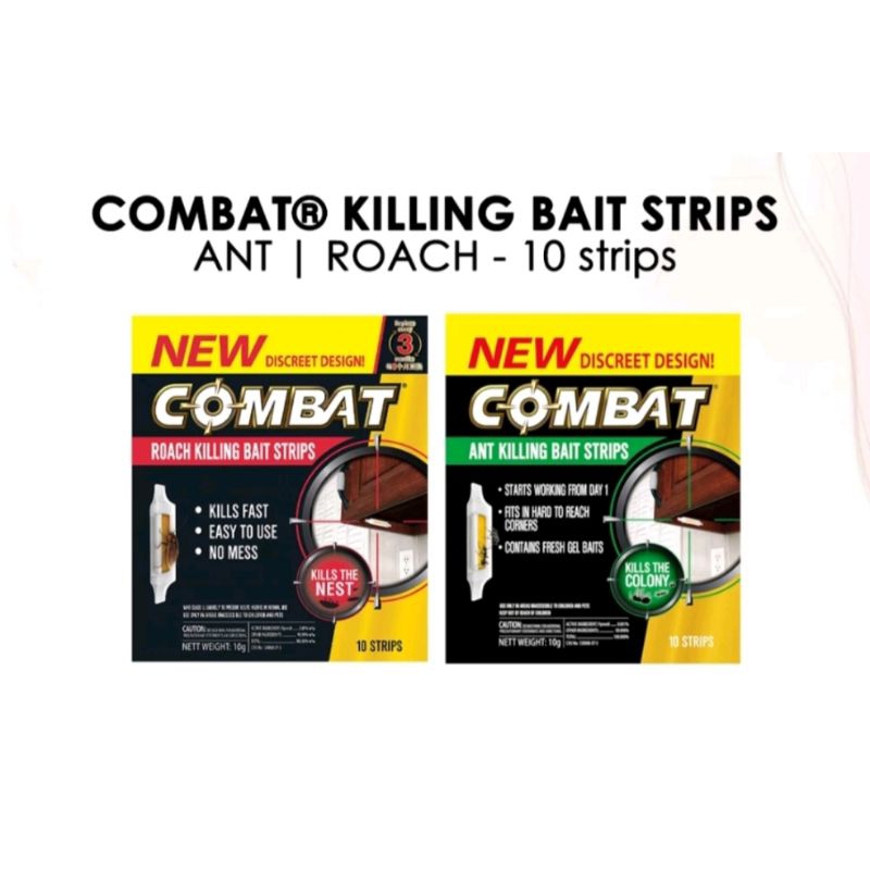Combat ant kill and Roach kill Insecticide (10 Strips ×2) | Shopee ...