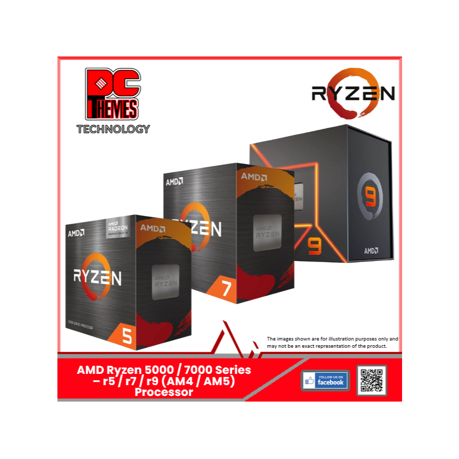 AMD Ryzen 5 5600G/5600X/7600/7600X & AMD Ryzen 7 7700/7700X/7800X-3D ...