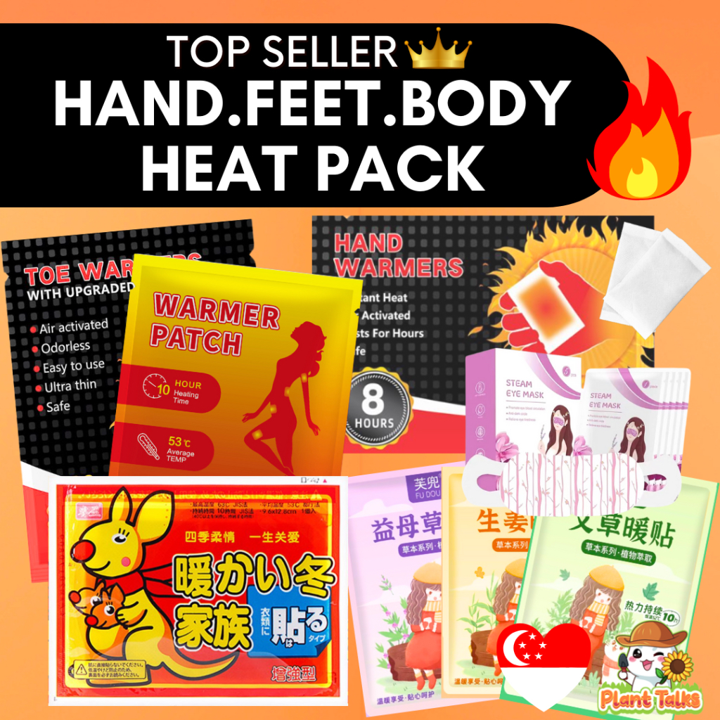 [SG Seller]Authentic Upgraded Adhesive Heat Pad Pack Body Hand Feet ...