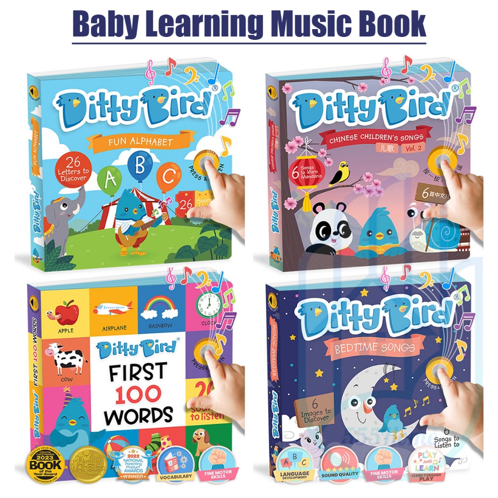 [SG] Ditty Bird Children Music Book / Baby Toddler Nursery Rhymes Book ...