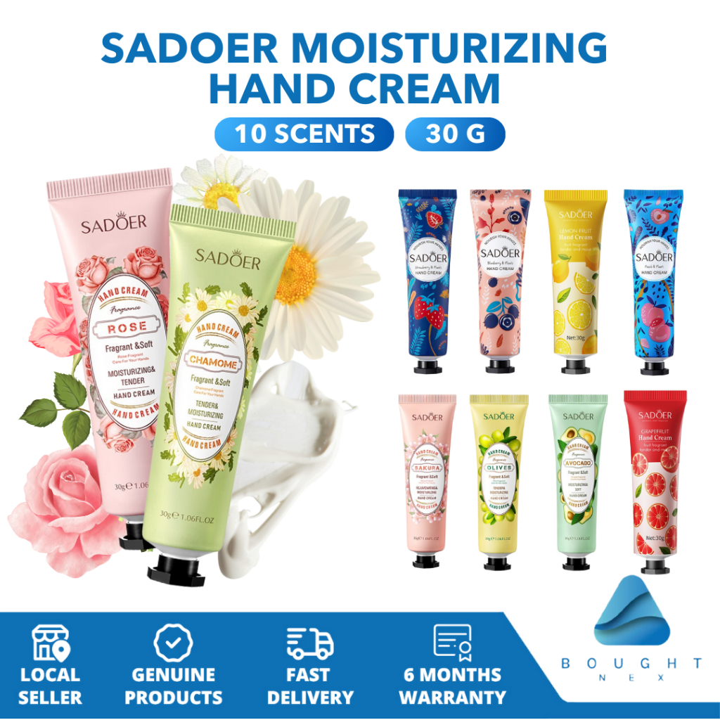 Sadoer Moisturizing Hand Cream 30g - Luxurious, Hydrating, Silky Skin ...