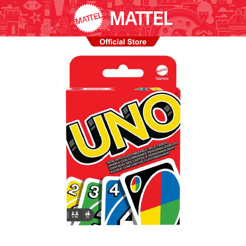 UNO Color & Number Matching Card Game For 2-10 Players Ages 4Y ...
