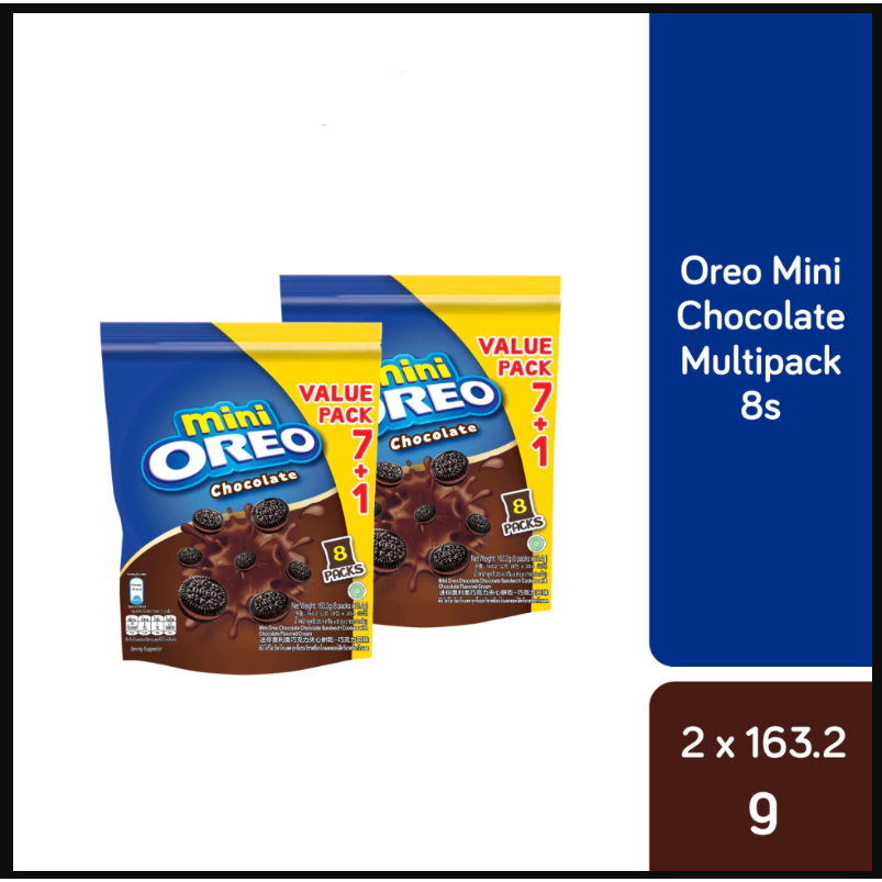 [Bundle of 2] Oreo Mini Biscuits Multipack - Original / Chocolate 150G ...