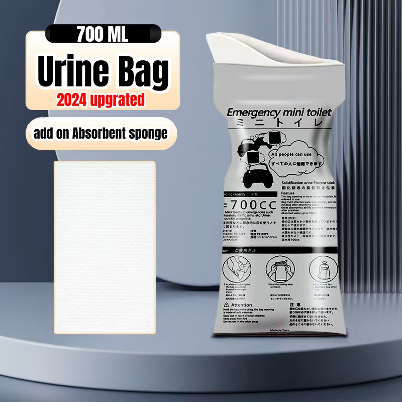 700cc/800cc/900cc Emergency Urine Bag / Portable Disposable Car Urine ...