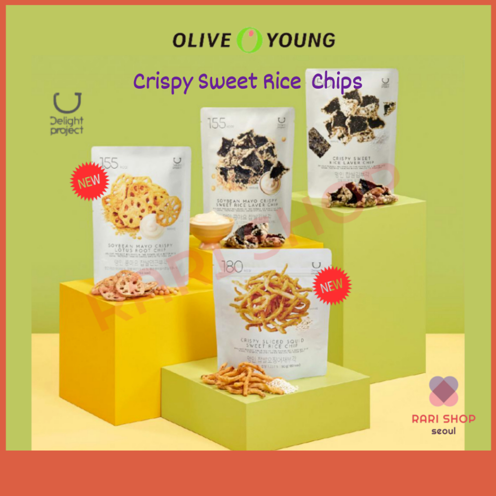 [OLIVE YOUNG] Crispy Sweet Rice Laver Chip l Crispy Lotus Root Chip l ...