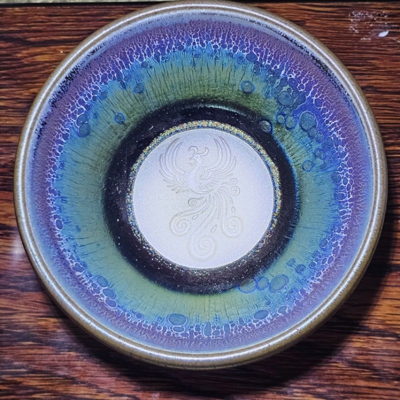 C292 Authentic Tenmoku Jian Zhan 建盏 Tea Cup By Chen Yun Fei 陈云飞. Dragon ...