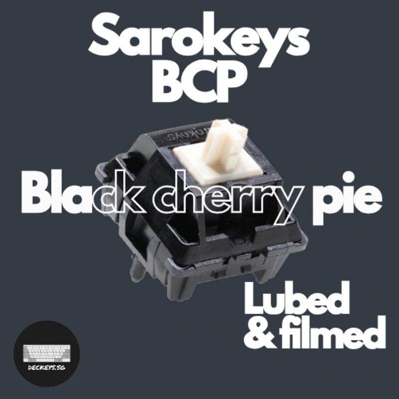 [STOCK/LUBED] Sarokeys BCP Black Cherry Pie Linear Switch For Custom ...