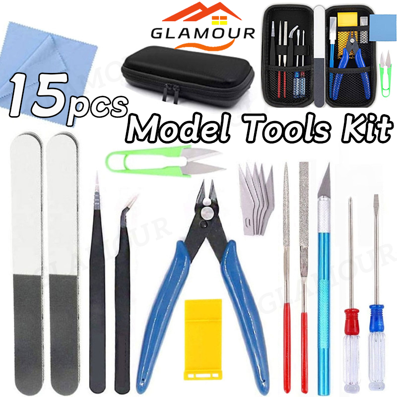 [SG] 29PCS Model Kit Tools Modeler Basic Tools Hobby Building Tools Kit for Buildings Model ...