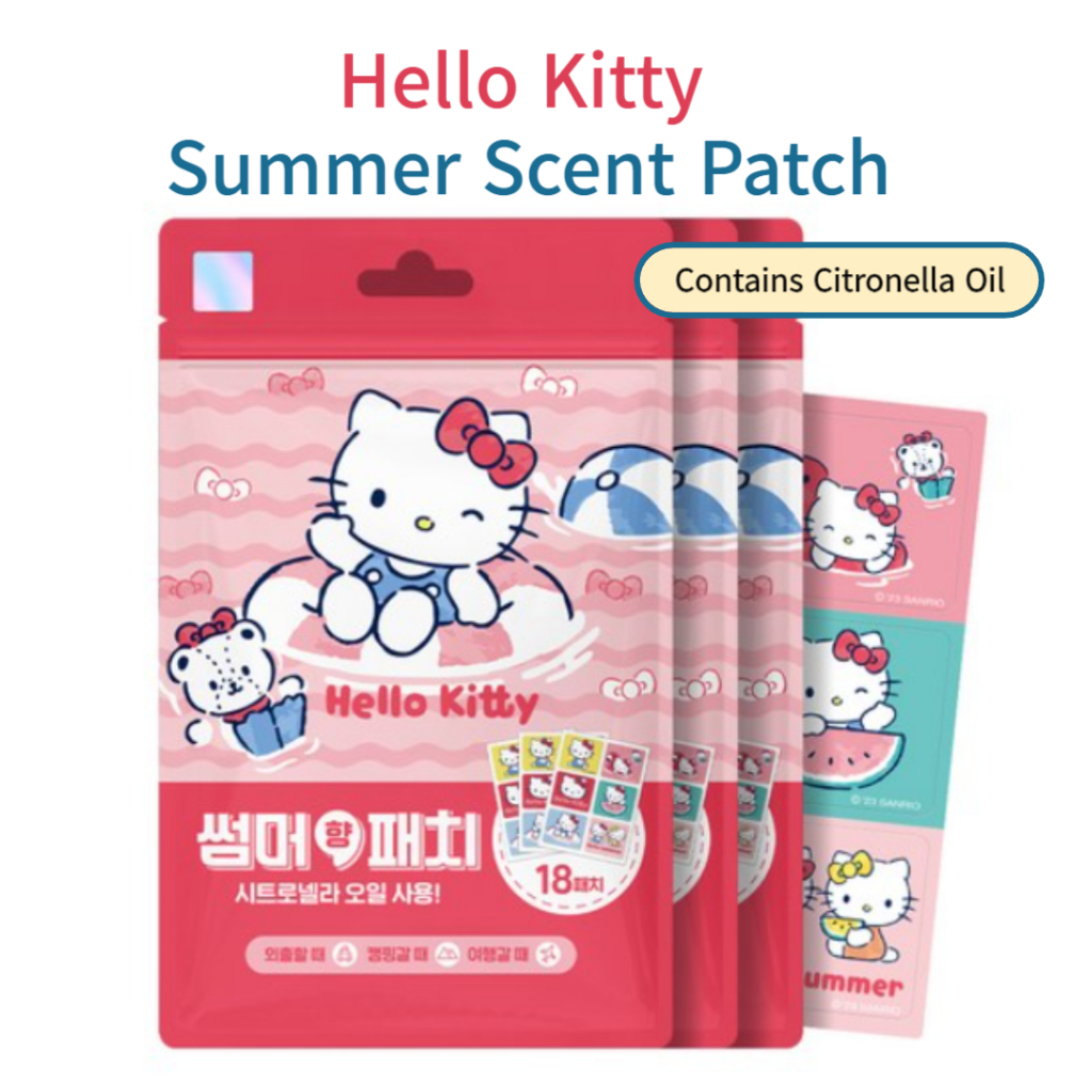 Hello Kitty Sanrio Character Summer Scent Patch Bug and Mosquito ...