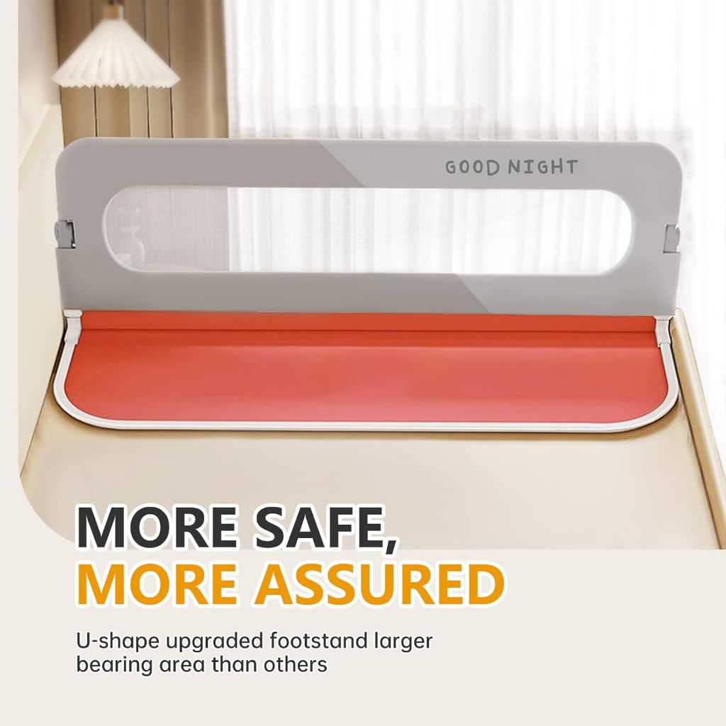Baby Bed Rail Guard Safety Fence Bumper bed barrier travel bed rail ...