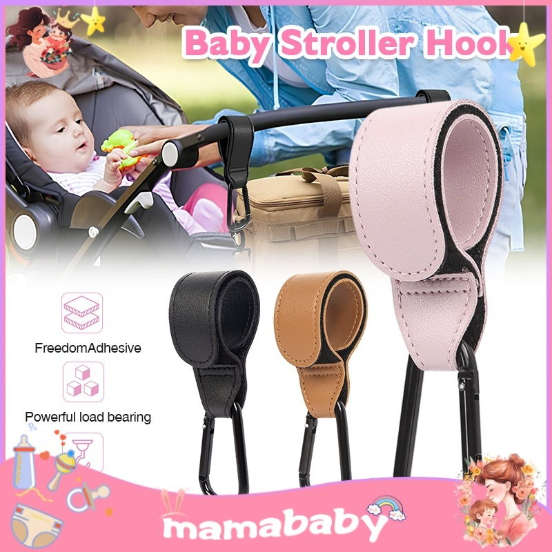 【SG stock】Premium Leather Baby Stroller Hook/Stroller Bag & Grocery ...