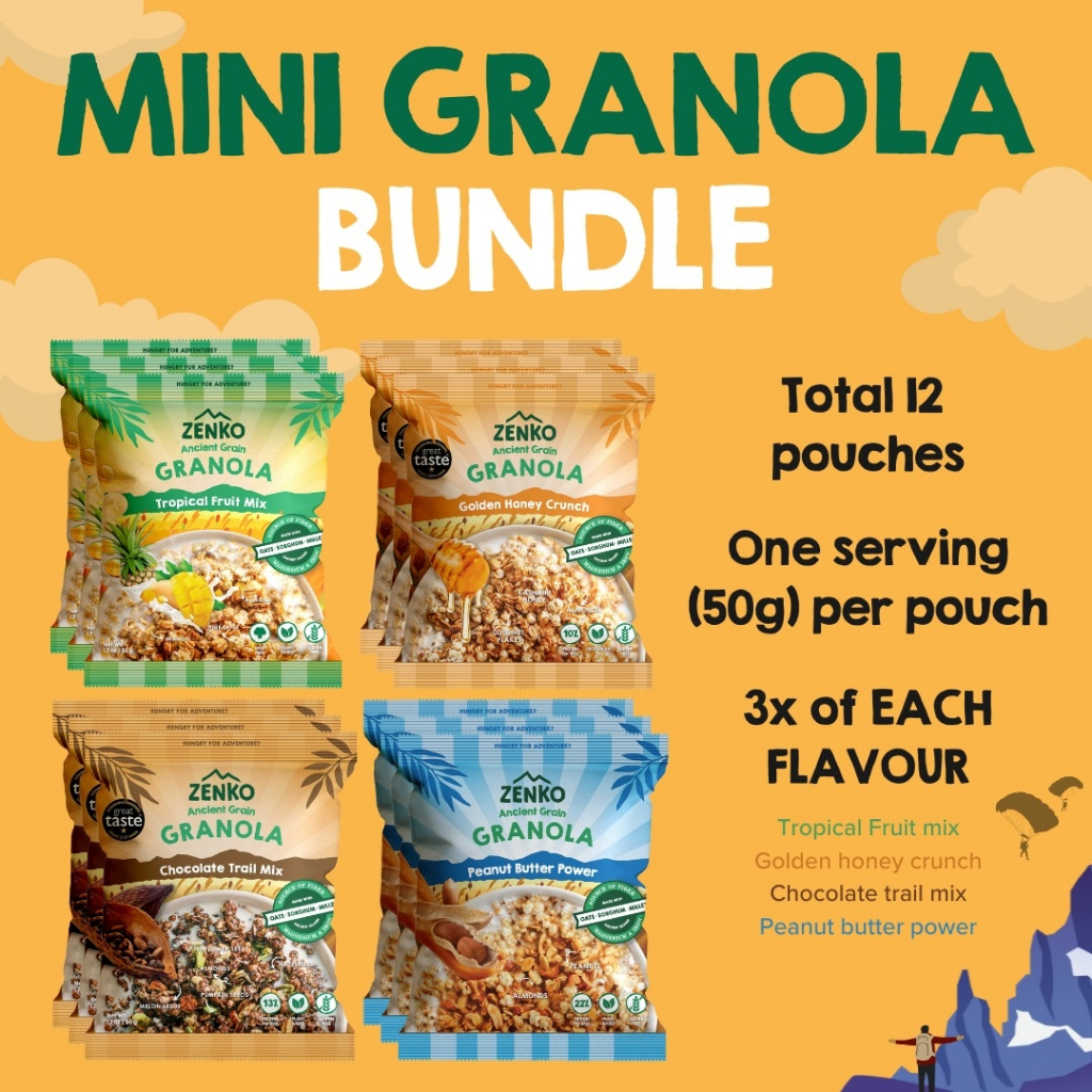 ZENKO - Mini Granola bundle (12x50g) | Shopee Singapore