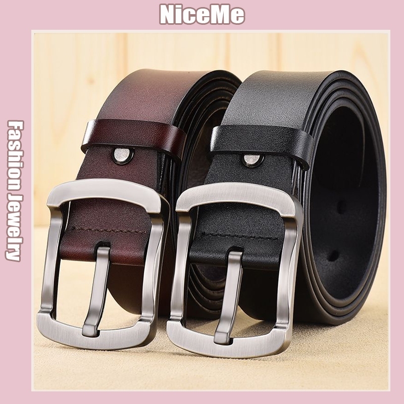 Men's Genuine Leather Long Belt High Quality Pin Buckle Plus Size Belts ...
