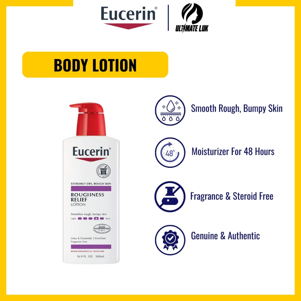 Eucerin, Roughness Relief Lotion, Roughness Relief Cream, Moisturizing ...