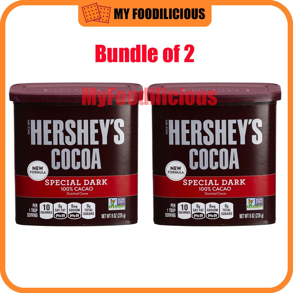 Hershey's Cocoa Special Dark 100% Cacao - Baking Cocoa Powder 226g ...