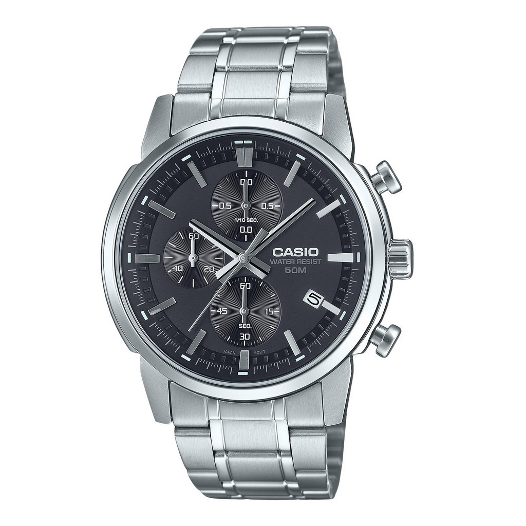 Casio Standard MTP-E510D Series Analog Chronograph Stainless Steel Quartz Mens Watch | Shopee ...