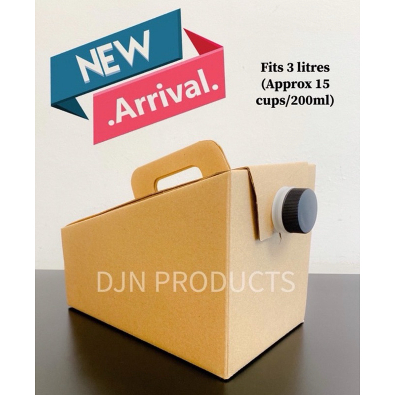 3L Screw Cap Thermal Disposable Cardboard Box fits in 2L or 3L hot ...