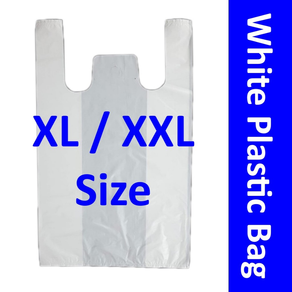 Thick White Singlet Plastic Bag ️ Carrier Bag ️ Shopping Bag ️ ...