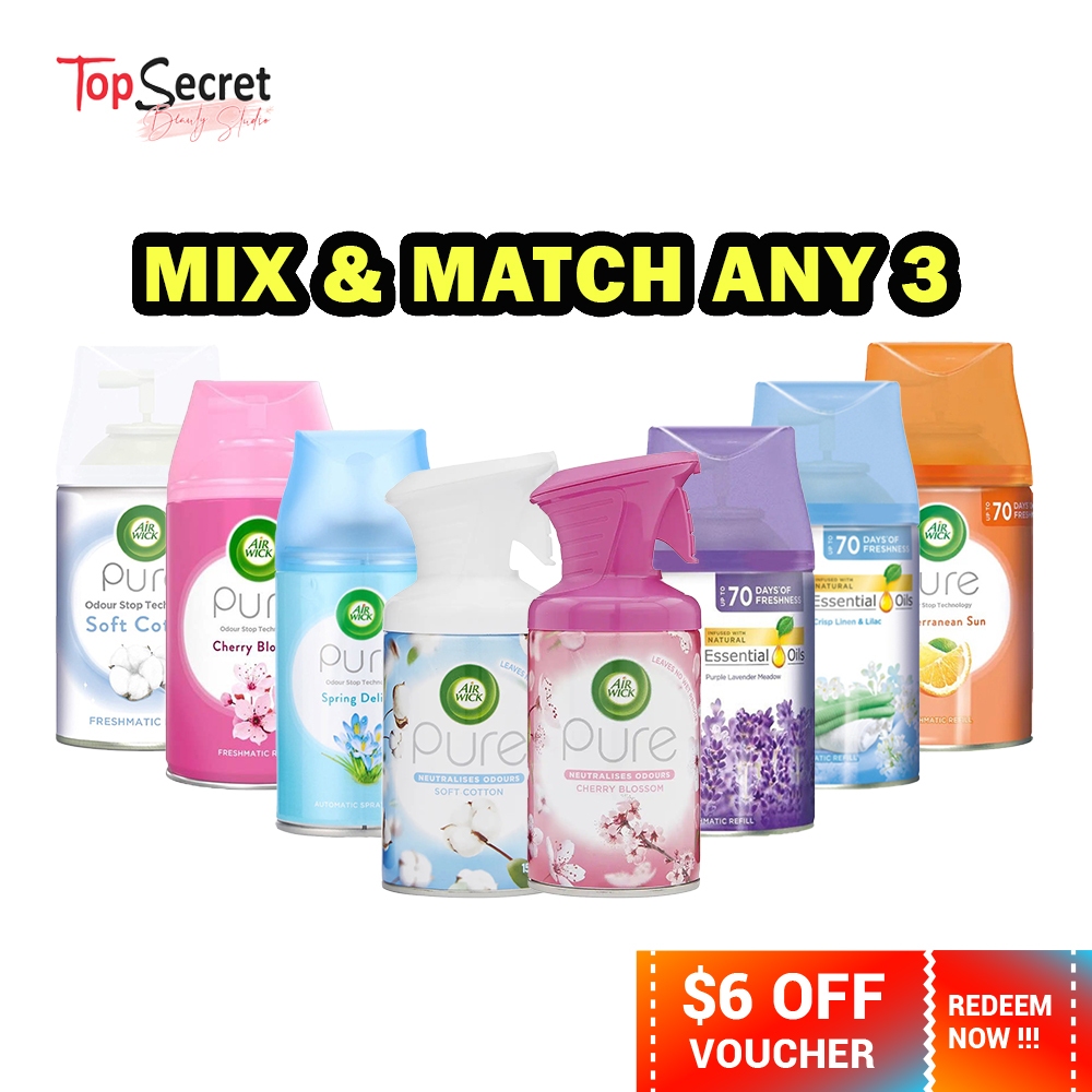 Mix ANY 3!! Air Wick Pure Freshmatic Refill / Spray 250ml - Cherry ...
