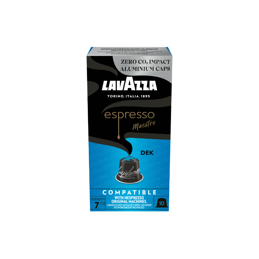Lavazza Nespresso Compatible Capsules Aluminum Espresso Maestro Dek ...