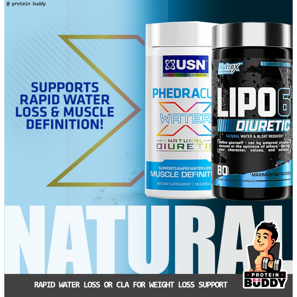 USN Phedracut Water X, Natural Diuretic Water Pills 90 caps OR Nutrex ...