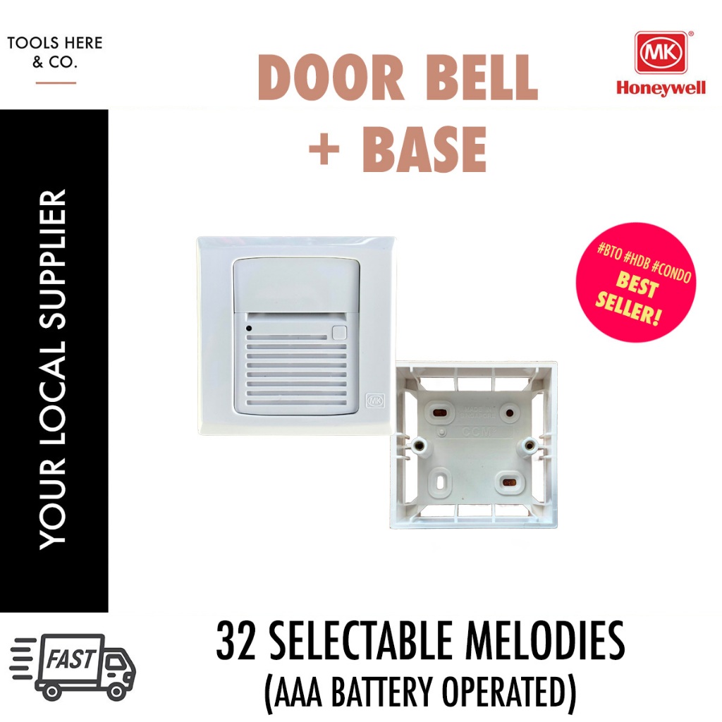 MK by Honeywell DoorBell Wired Battery Operated Melody For HDB BTO ...