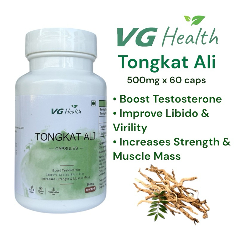 VG Health, Tongkat Ali 500mg - 60 Capsules | Shopee Singapore