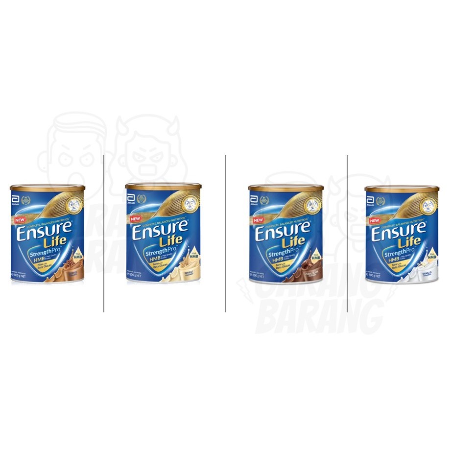 Ensure Life StrengthPro 800g - Vanilla / Wheat / Chocolate / Coffee 800g (Authentic Singapore ...