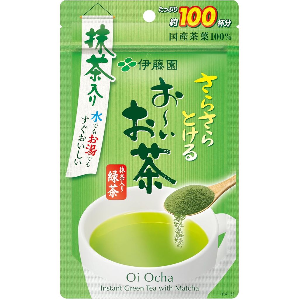【DIRECT FROM JAPAN】Itoen Oi Ocha - Green tea powder with matcha - 80g ...