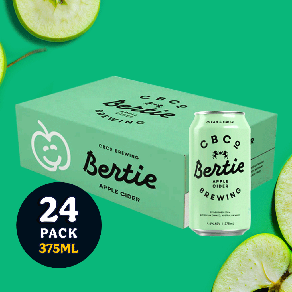 CBCo Bertie Cold Pressed Apple Cider - Case of 24 x 375ml Cans [Craft ...