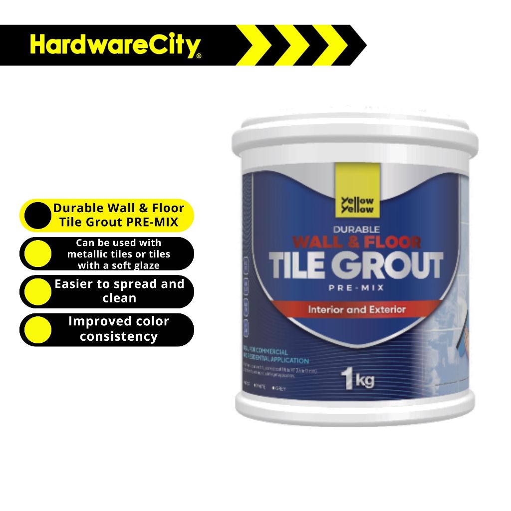 Yellowyellow Durable Wall & Floor Tile Grout 1KG [Interior & Exterior ...