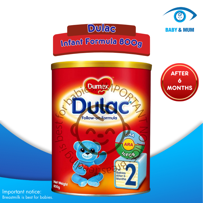 Dumex Dulac Stage 2 Follow On Baby Milk Formula (800g) | SG LOCAL STOCK ...