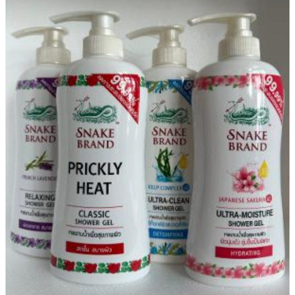 Snake brand Shower Gel Prickly Heat Body Wash, 450ML | Shopee Singapore