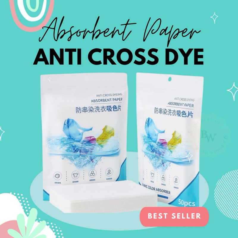{SG Ready Stock🇸🇬} 50 Pieces Laundry Sheet Anti-Dye Paper Fabric Colour ...