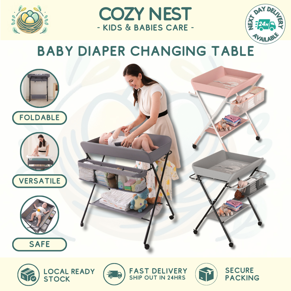 [Cozy Nest] Baby Diaper Changing Table, Infant Care Station, Newborn ...