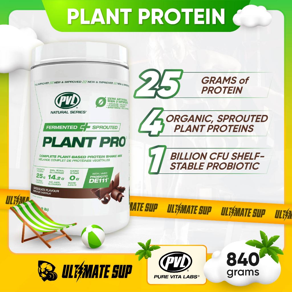 PVL, Plant Pro, Plant Based Protein Powder for Muscle Growth, Complete ...