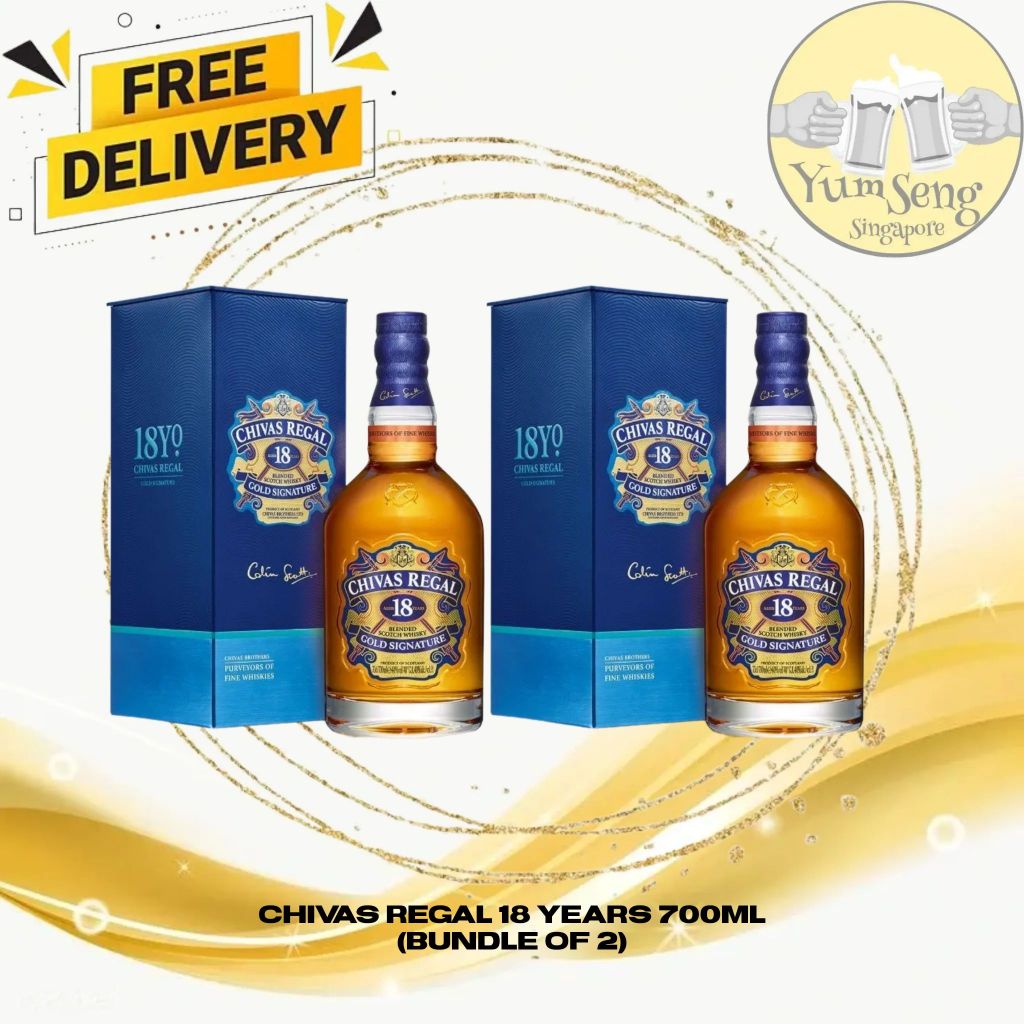 Chivas Regal 18 Years 700ml (with Gift box) ( Bundle of 2 ) | Shopee ...