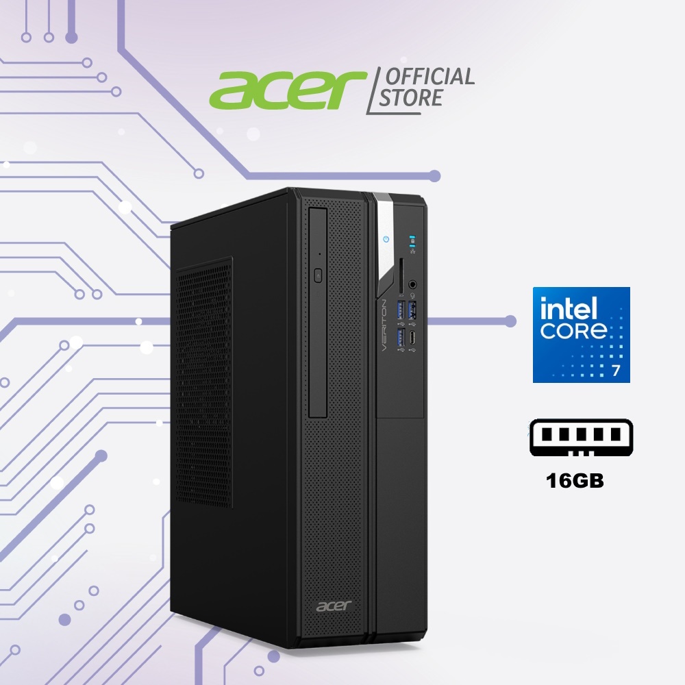 [14th Gen Intel Core i7] Veriton Compact Tower Business Desktop ...