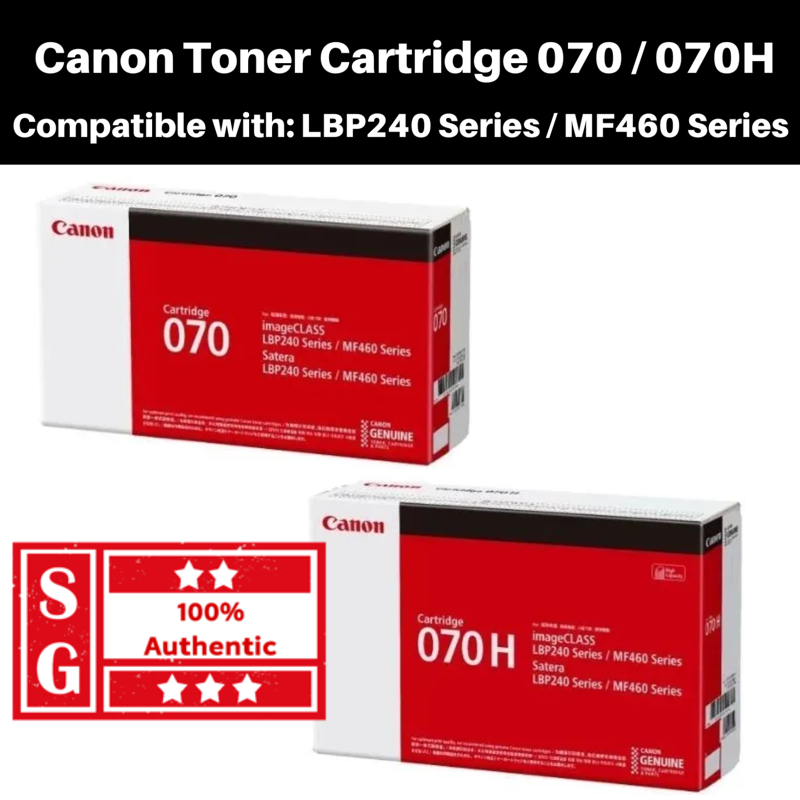 Canon Cartridge 070 Canon Cartridge 070H Canon Toner for LBP240 series ...