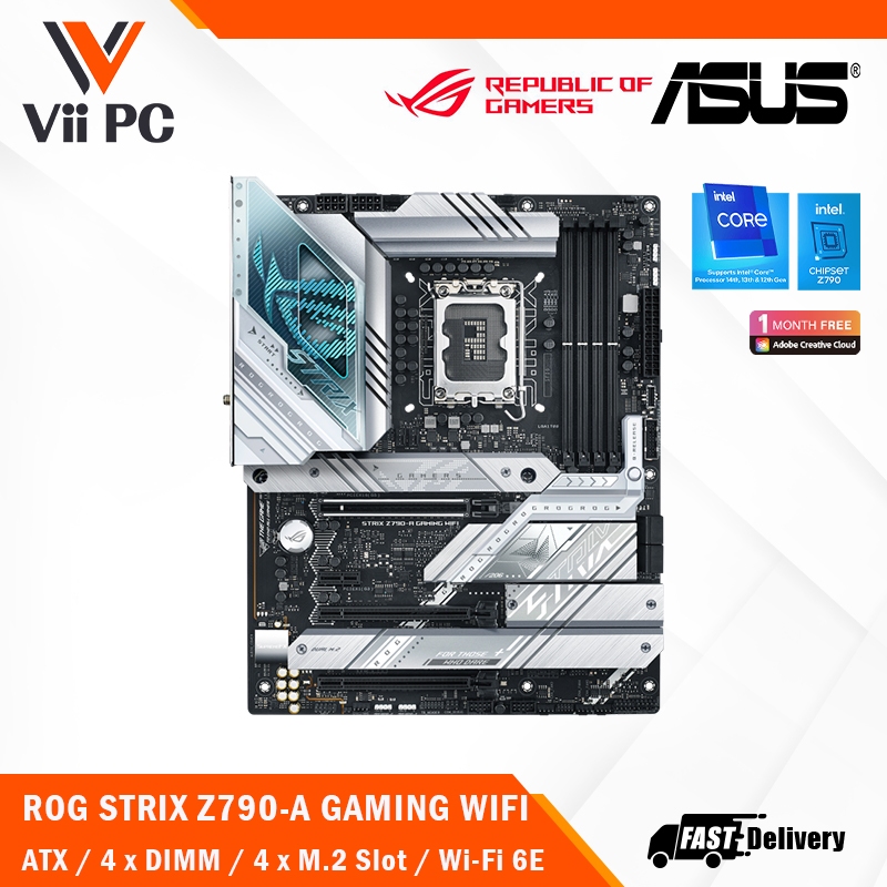ASUS ROG STRIX Z790-A Z790A Z790 A GAMING WIFI ATX motherboard, Wi-Fi 6E LGA1700 (PCIe5.0,DDR5 ...