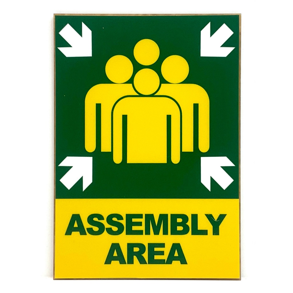 ASSEMBLY AREA SIGN/SIGNAGE | WARNING SIGN, EMERGENCY SIGN, NOTICE SIGN ...