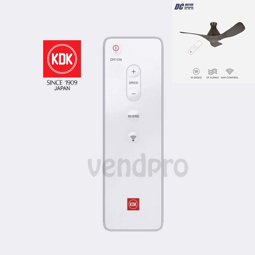 KDK Celling Fan Remote Control for 3-Blades Wifi-Control DC Ceiling Fan ...