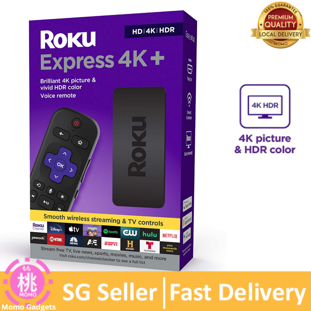 Roku Express HD / 4k+ Roku Premiere option Streaming Media Player ...