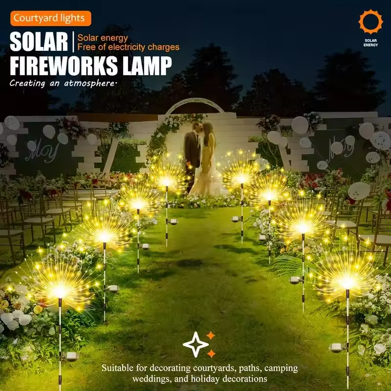 Lampu Raya Hari Raya Decoration Light 200LED Solar Garden Light ...