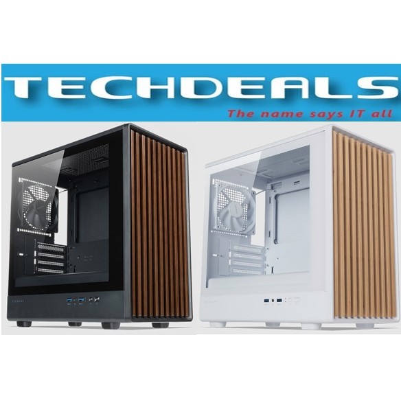 Tecware Timber M High Airflow M-Atx TG Case 4xFans | Black | White ...