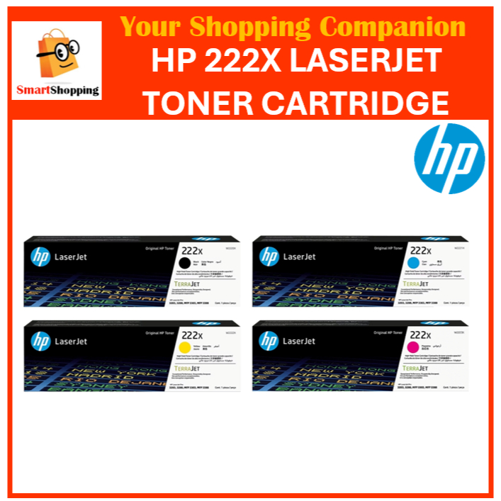 (ORIGINAL) HP 222X 222 W222X HP LaserJet Toner Cartridge High Yield ...