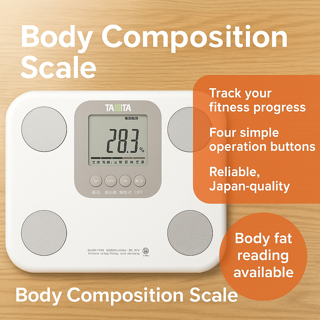 Tanita BC-759 Digital Body Composition Scale – Fat, BMI, Weight Monitor | White/Pink/Blue ...